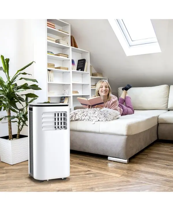 MECALE 9000 Btu Portable Air Conditioner With Fan And Dehumidifier