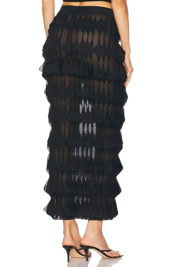 Missoni Sheer Ruffle Skirt