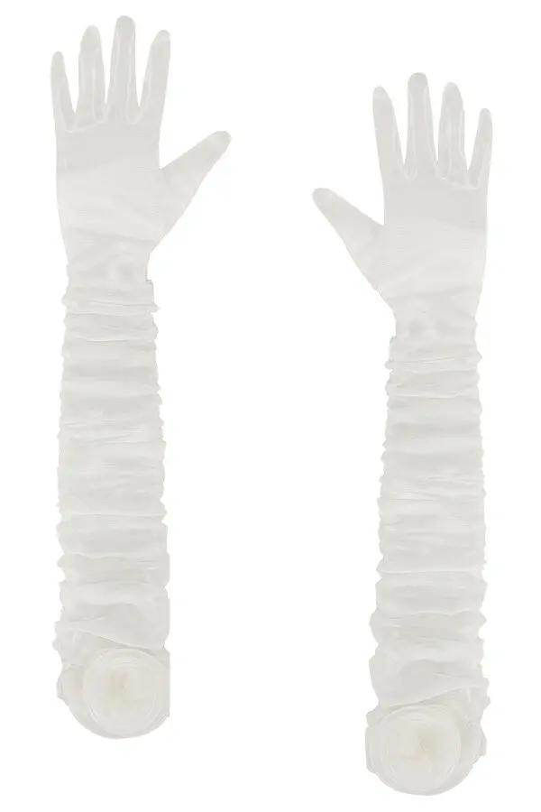 Marianna Senchina First Date Gloves - White