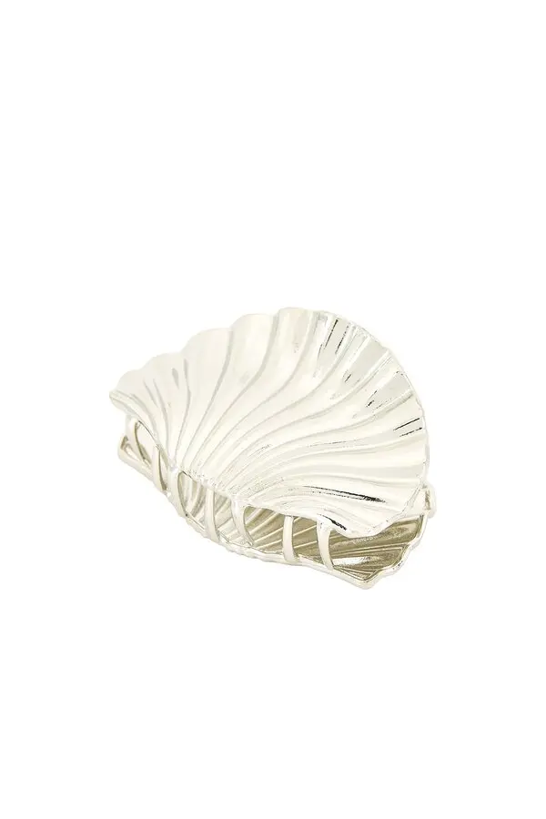 JORDAN ROAD Seashell Hair Clip - Silver