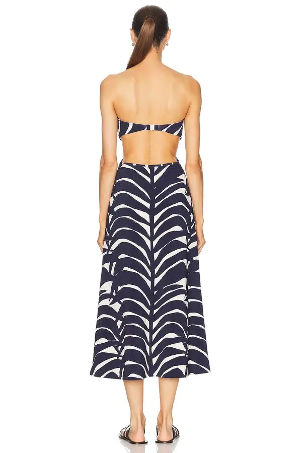 Ocean Layers Ankle Dress