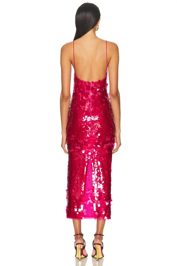 Retrofete Alana Dress - Cerise