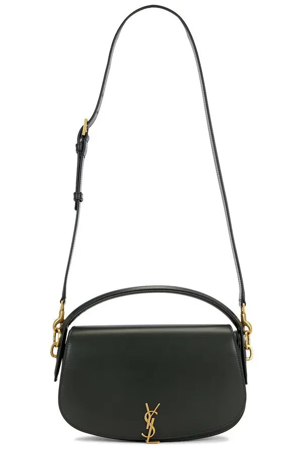 Saint Laurent Voltaire Shoulder Bag - New Vert Fonce