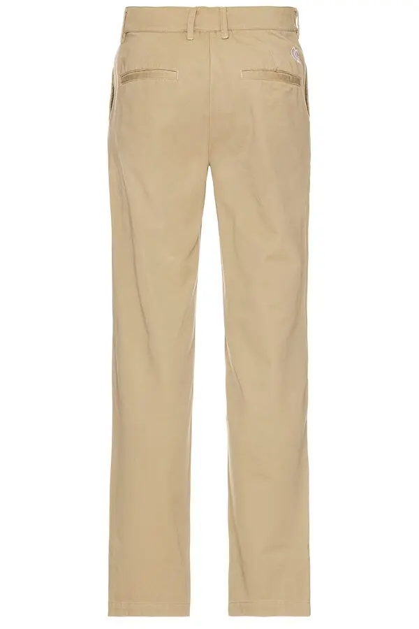QUIET GOLF Monogram Chino Pant In Beige