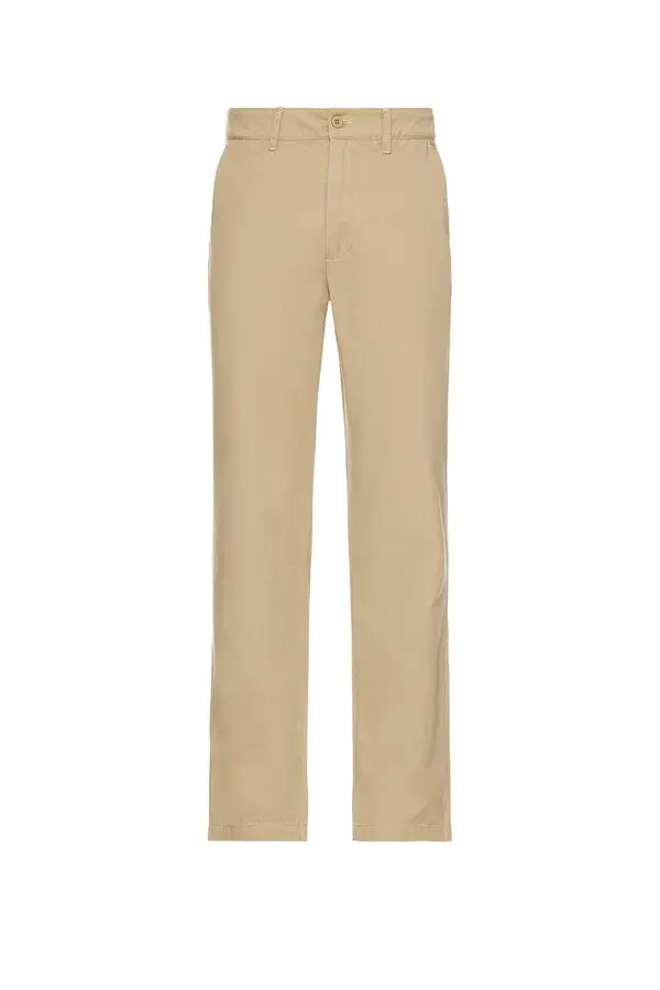 QUIET GOLF Monogram Chino Pant In Beige