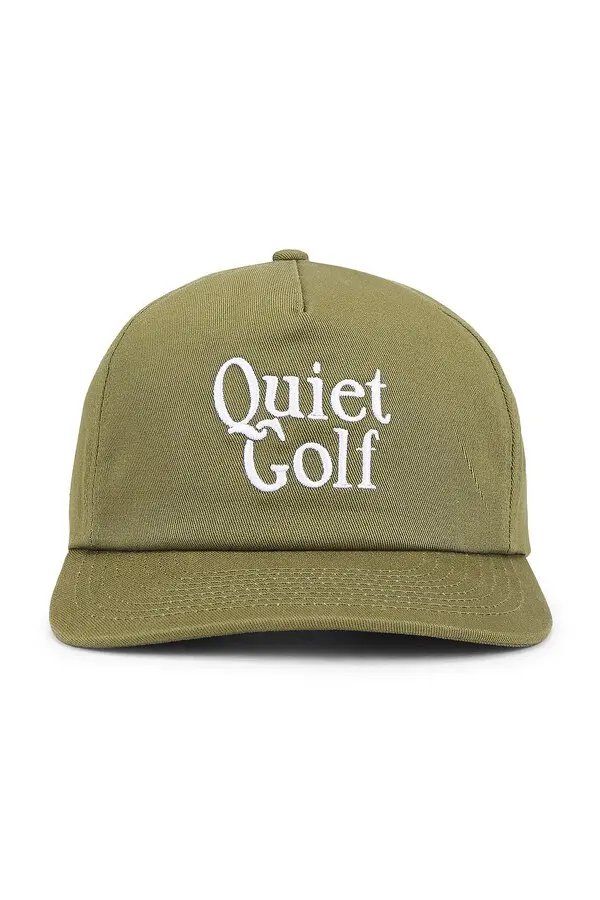QUIET GOLF Heritage 5 Panel Cap - Olive