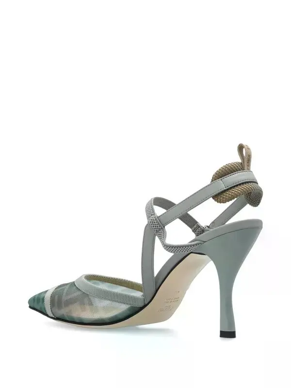 Fendi 85mm Leather Pumps