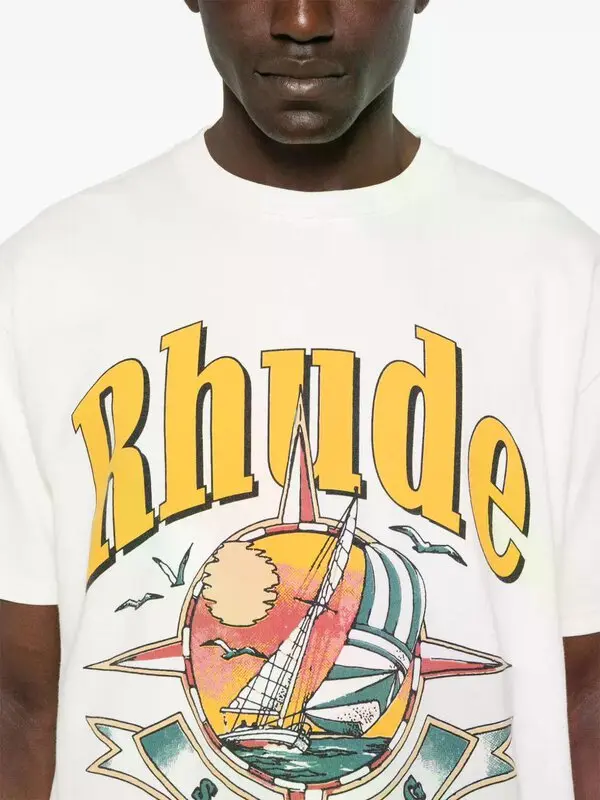 Rhude Port De T-shirt - White