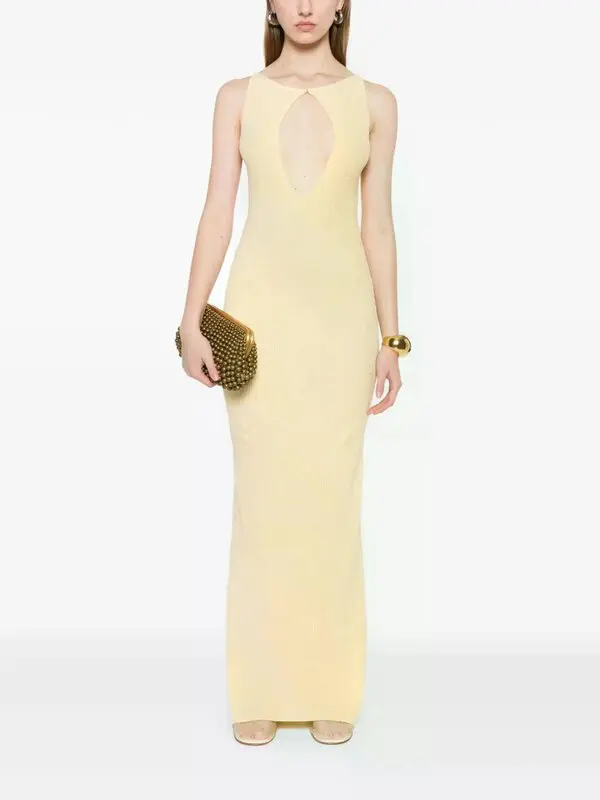 AYA MUSE Ribbed-knit Maxi Dress