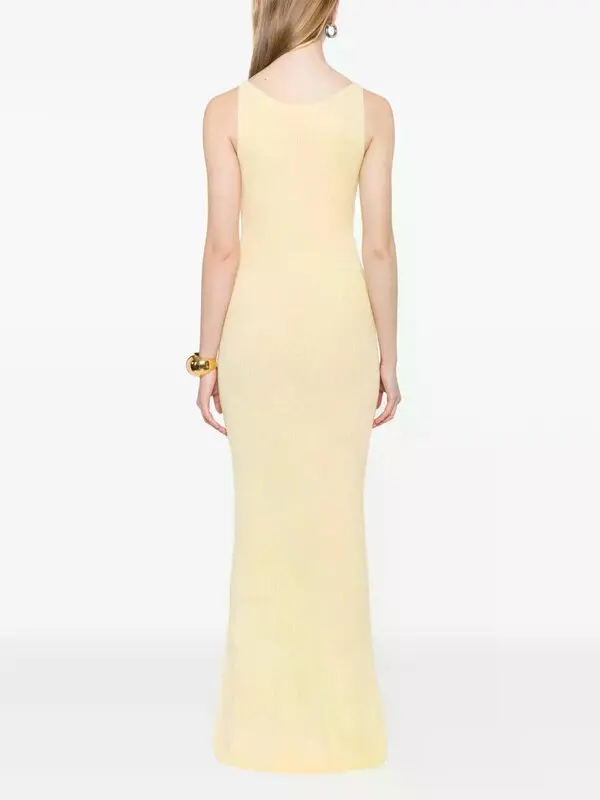 AYA MUSE Ribbed-knit Maxi Dress