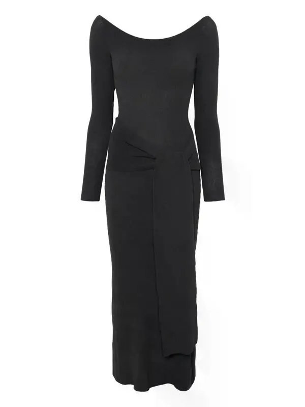 Buy AYA MUSE Knitted Maxi Dress - Blue At 72% Off | Editorialist