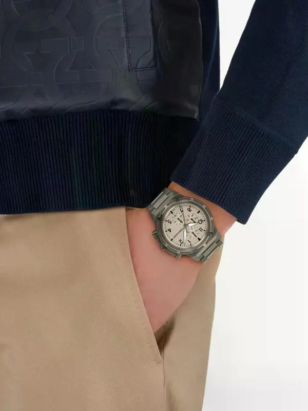 FERRAGAMO Sport Chrono 44mm Chronograph Watch - Grey