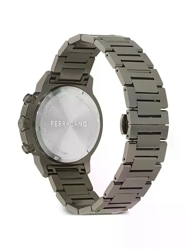 FERRAGAMO Sport Chrono 44mm Chronograph Watch - Grey