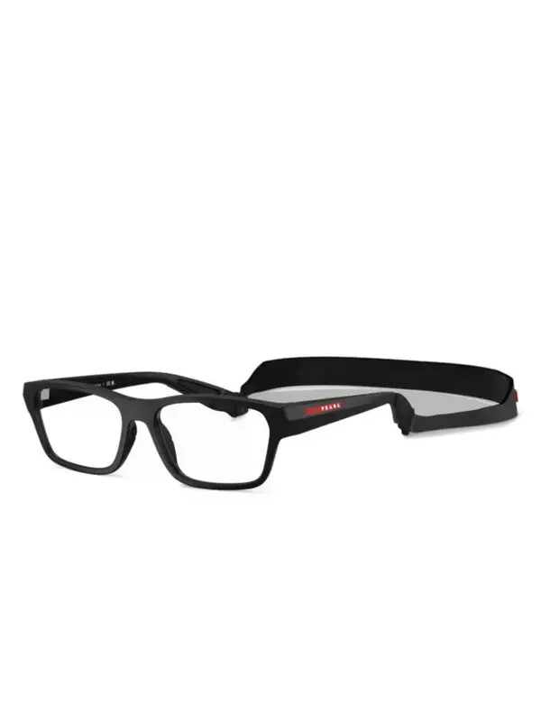 Prada Logo-print Glasses - Black