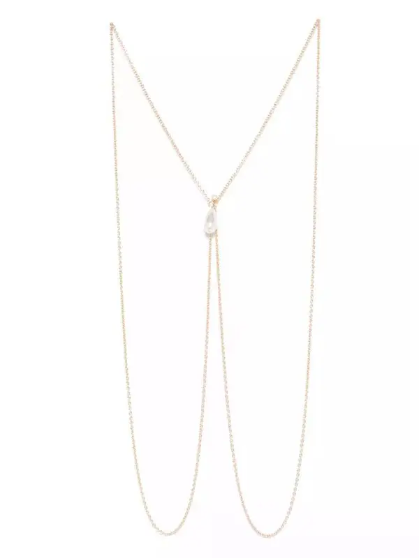 BEATRIZ PALACIOS Pearl Body Chain - Gold