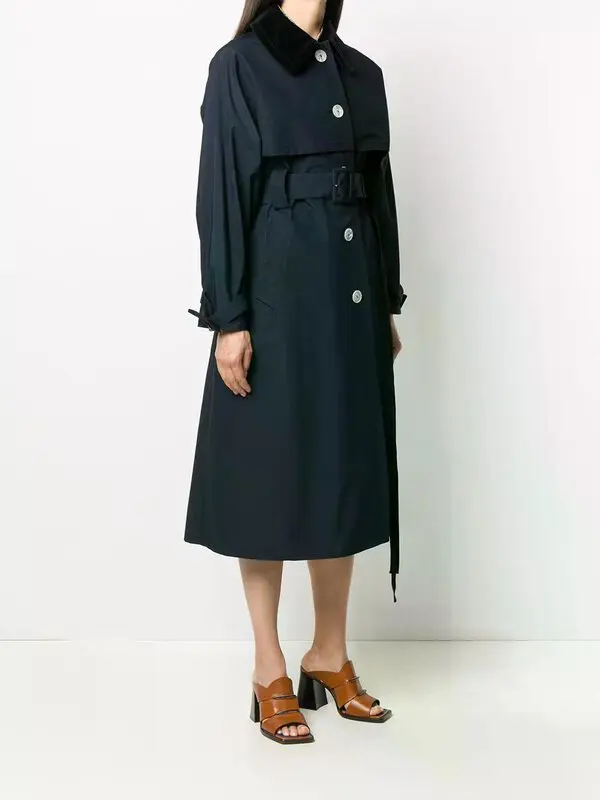 Prada Single-breasted Belted Trench Coat