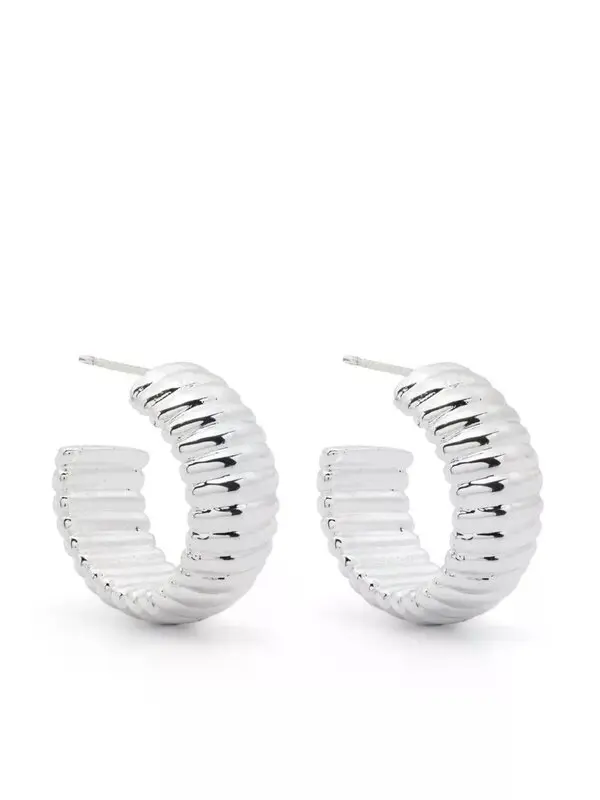 HEAVEN MAYHEM Haze Hoop Earrings - Silver