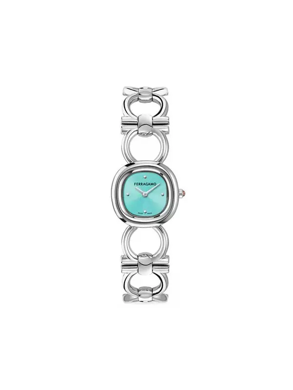 FERRAGAMO Double Gancini 25mm Watch - Blue