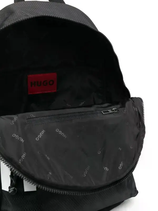 Hugo Logo-print Backpack - Black