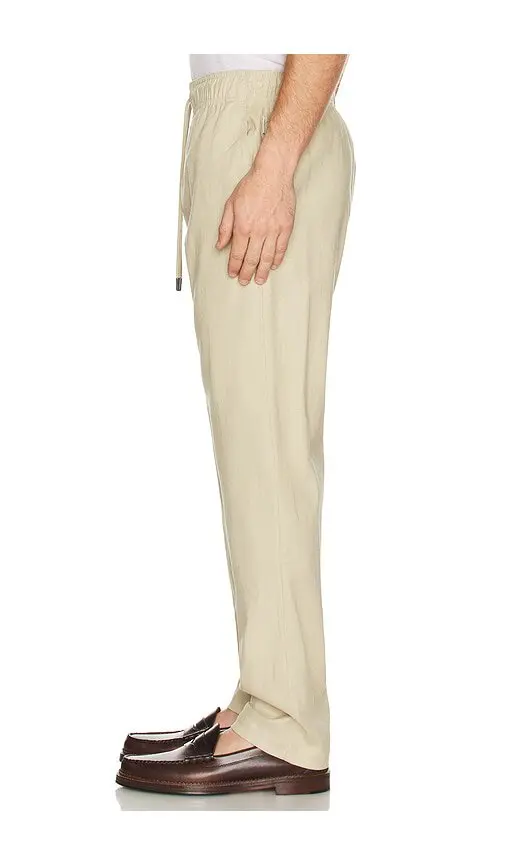 Onia Stretch Linen Pull-on Pant