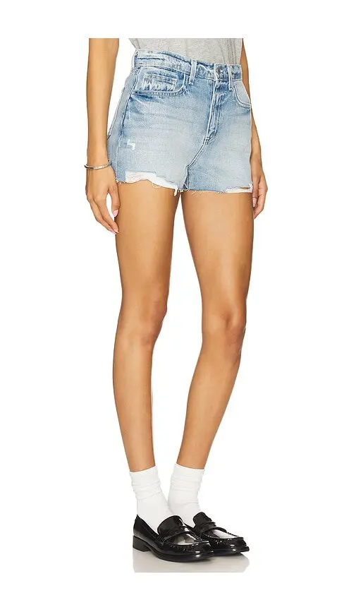 L'Agence Clark Denim Shorts - Fontana Destruct
