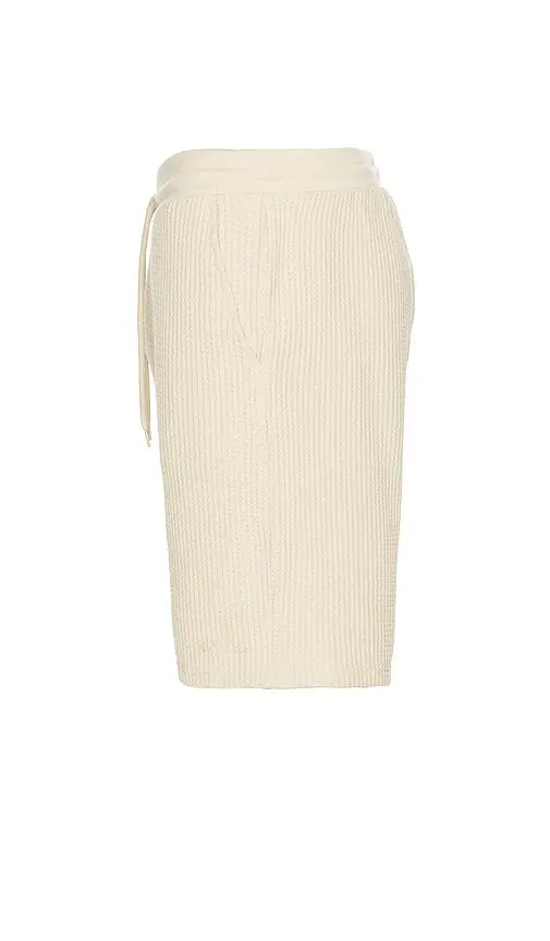 LES DEUX Waffle Jersey Shorts - Ivory