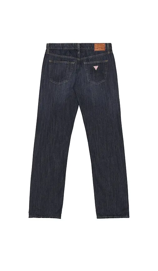 Guess G16 Straight Jeans - Aged Dark Selvedge Wash