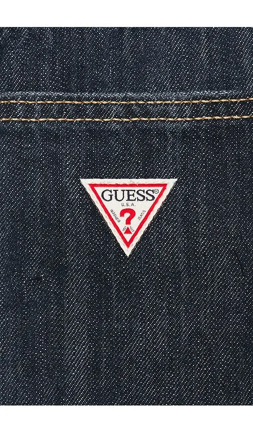 Guess G16 Straight Jeans - Aged Dark Selvedge Wash