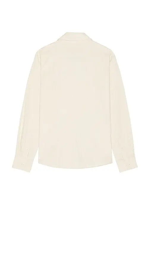 FLANEUR Embroidered Turtle Shirt In Cream