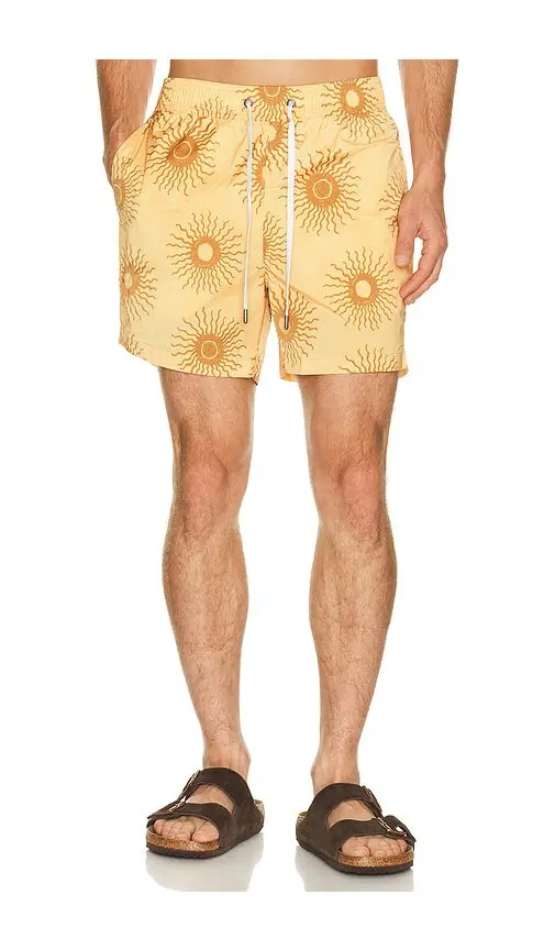 Onia Charles 5 Swim Trunk - Orange Multi