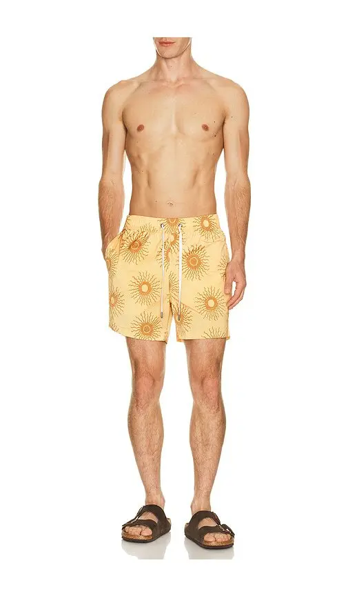 Onia Charles 5 Swim Trunk - Orange Multi