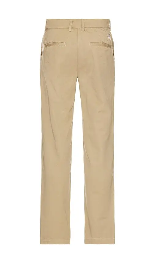 QUIET GOLF Monogram Chino Pant In Beige