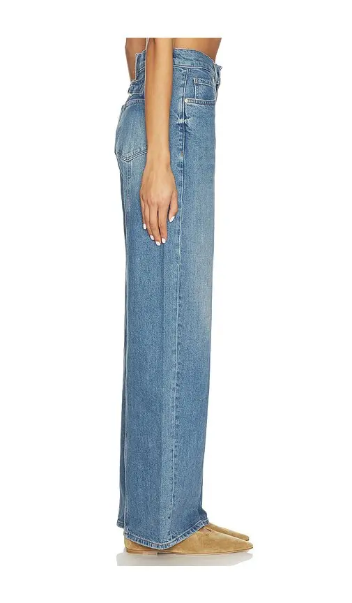 Paige Arellia Jeans Light Wash Wide Leg Denim - Keystone