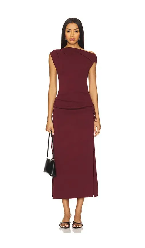 Lioness Original Sin Midi Dress - Maroon