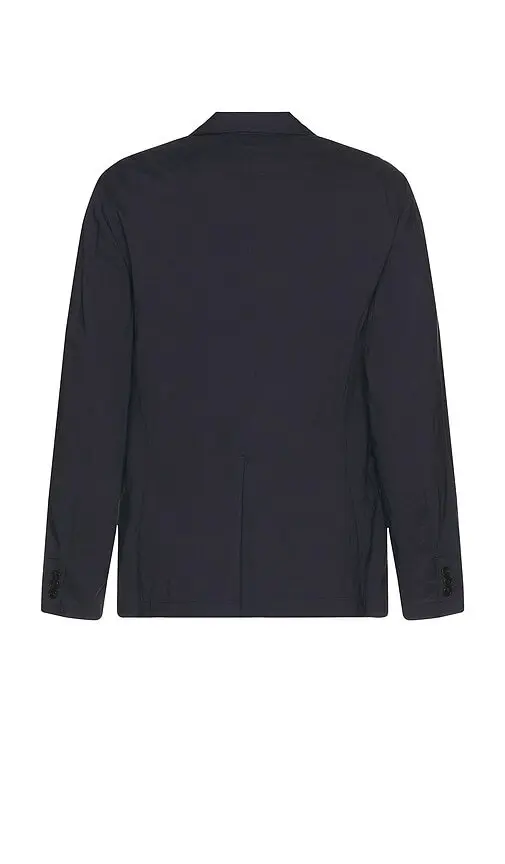 Theory Stretch Linen Clinton Blazer In Black - Eclipse
