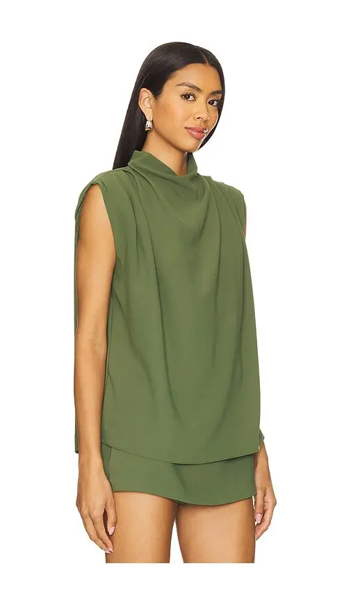 Amanda Uprichard Sleeveless Fabienne Top - Fern