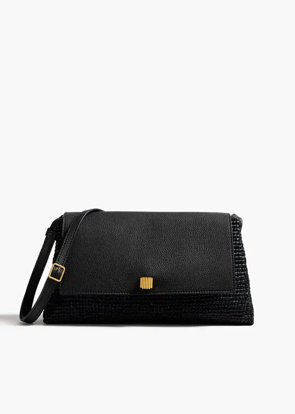 Khaite Raffia Crossbody Bag