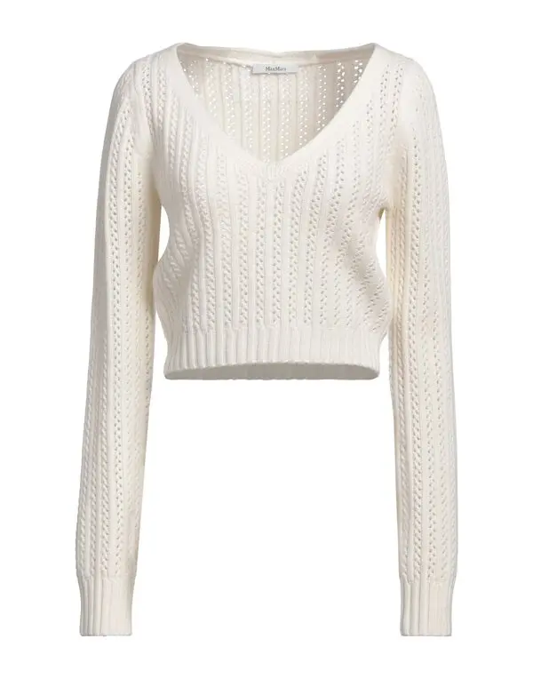 Max Mara Cable-knit Wool-cashmere Cropped Sweater