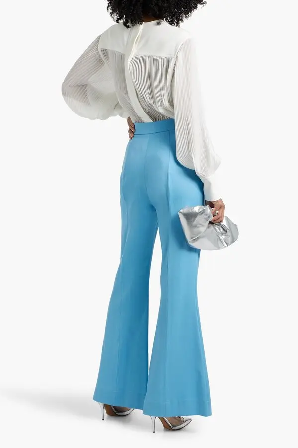Oscar De La Renta Wool Flared Pants
