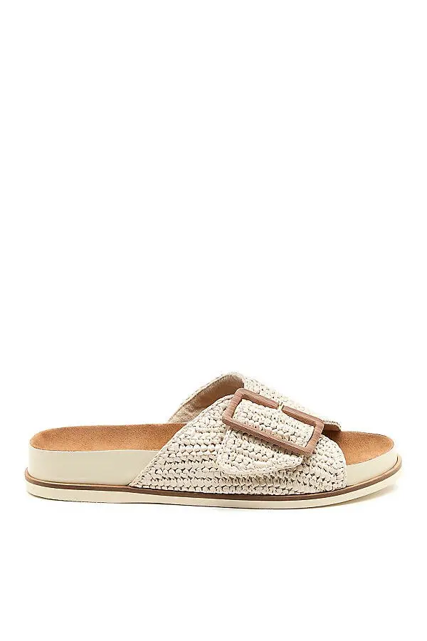 KELSI DAGGER BROOKLYN Sutton Raffia Slide Sandals