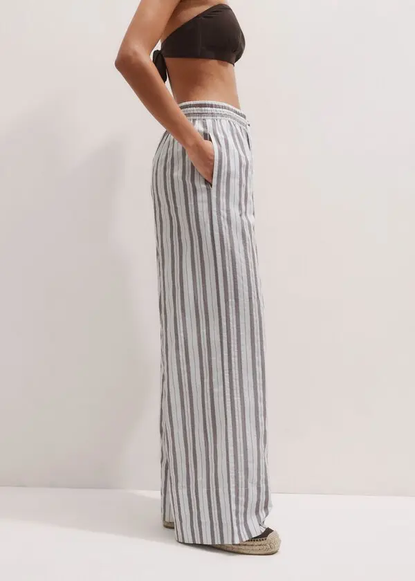 ME+EM Striped Drawstring Beach Pant