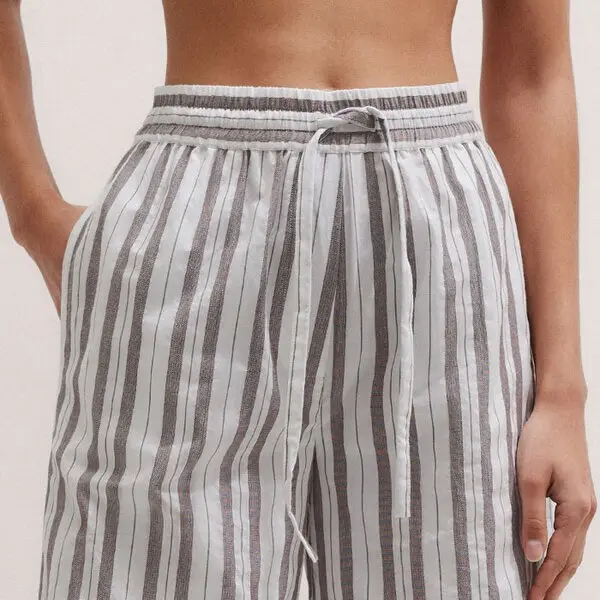 ME+EM Striped Drawstring Beach Pant