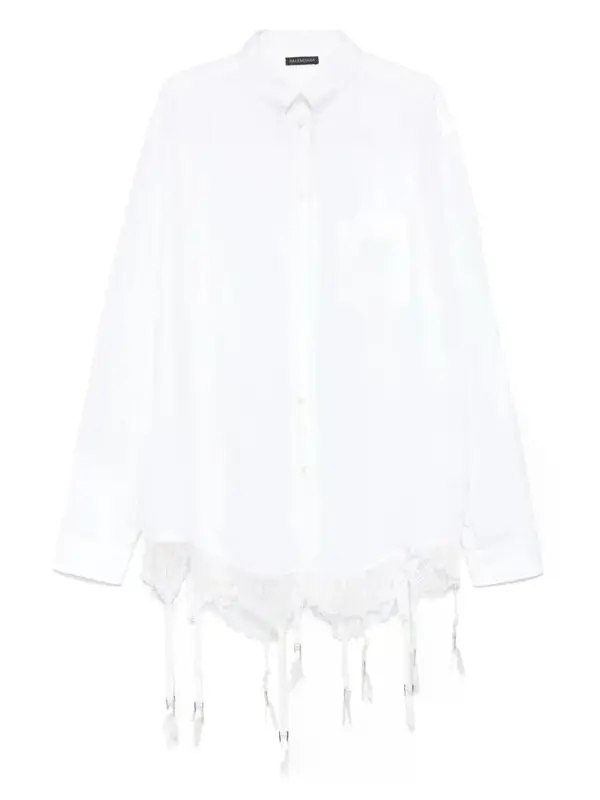 Balenciaga Lace-trim Shirt - White