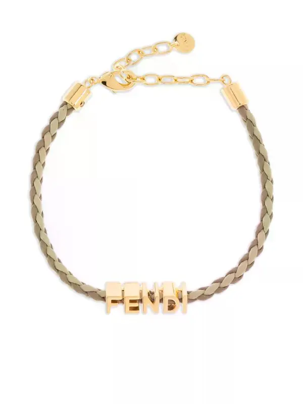 Fendi Logo Chain Bracelet - Green