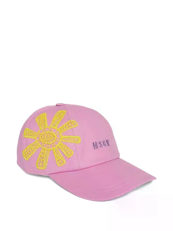 MSGM Sun-embroidered Cap