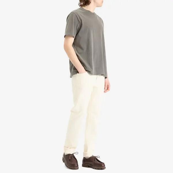 Nudie Jeans Solid Ollie Straight Leg Jeans - Ivory