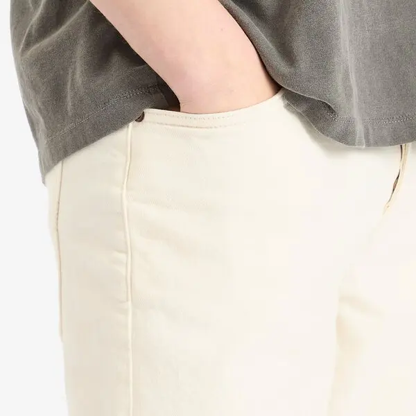 Nudie Jeans Solid Ollie Straight Leg Jeans - Ivory