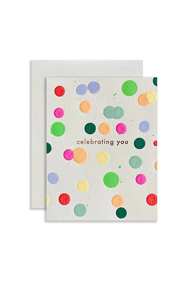 MOGLEA Celebrating Dot Card - Multicolor