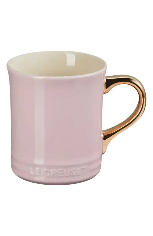 LE CREUSET Vancouver 14-ounce Gold Handle Mug - Chiffon Pink
