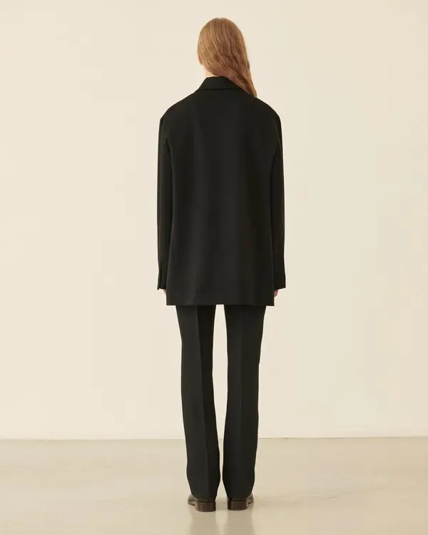 Veronica De Piante Amaia Jacket In Wool Jacquard - Black